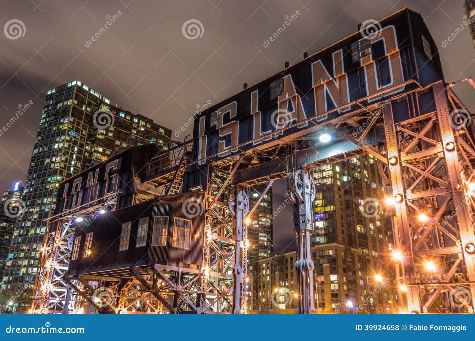 Long Island by Night,New York Stock Photo - Image of river, dock: 39924658