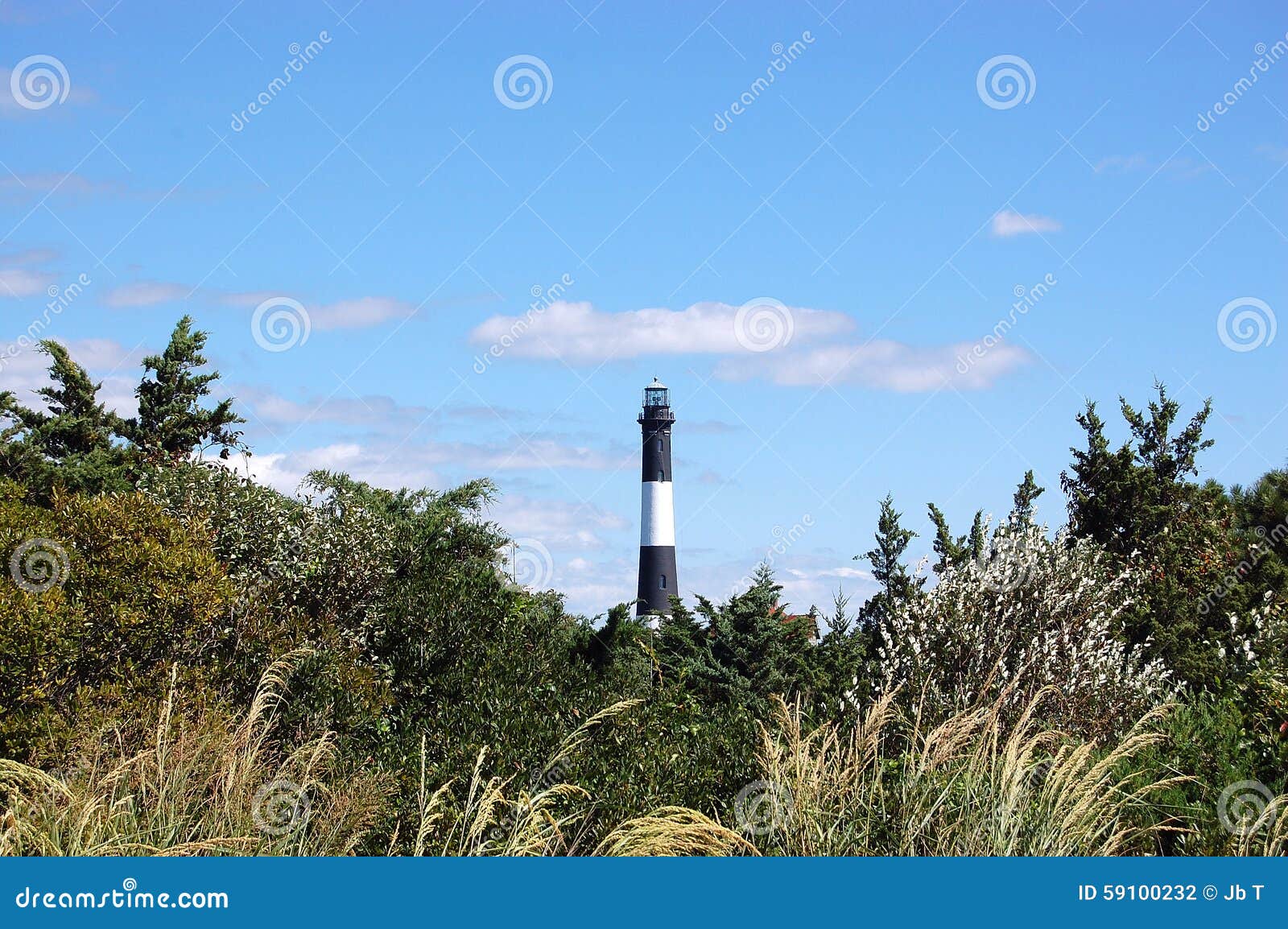 Long Island NY New York Beach Lighthouse Stock Photo - Image of sand ...