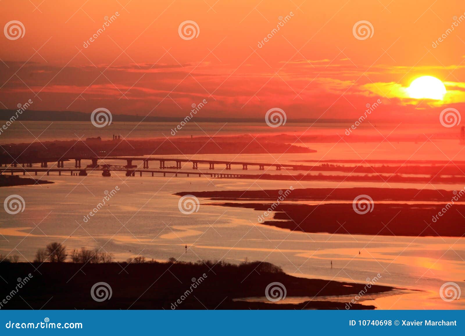 Long island sunset stock photo. Image of atlantic, laguna - 10740698