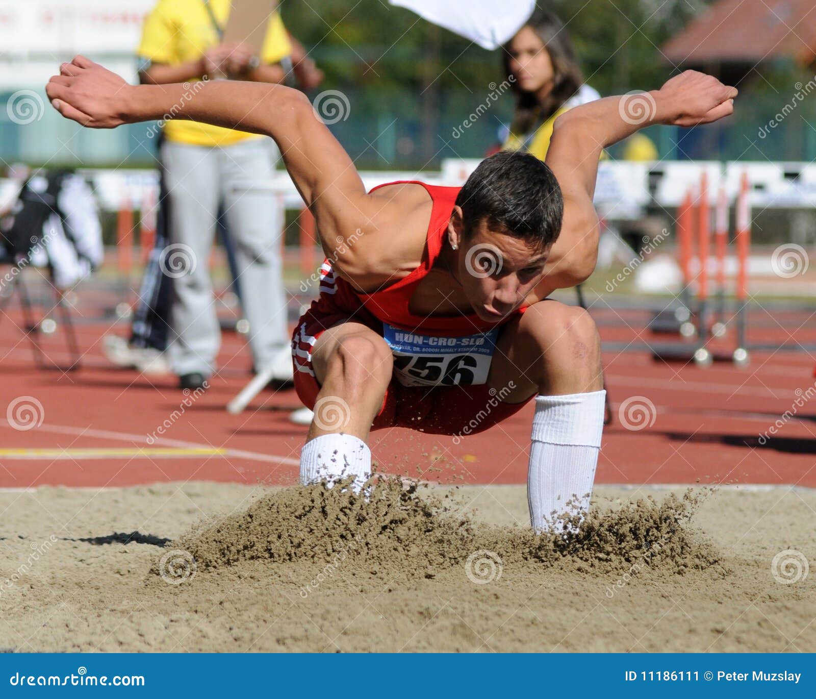 Long jump editorial photo. Image of kaposvar, olympic - 11186111