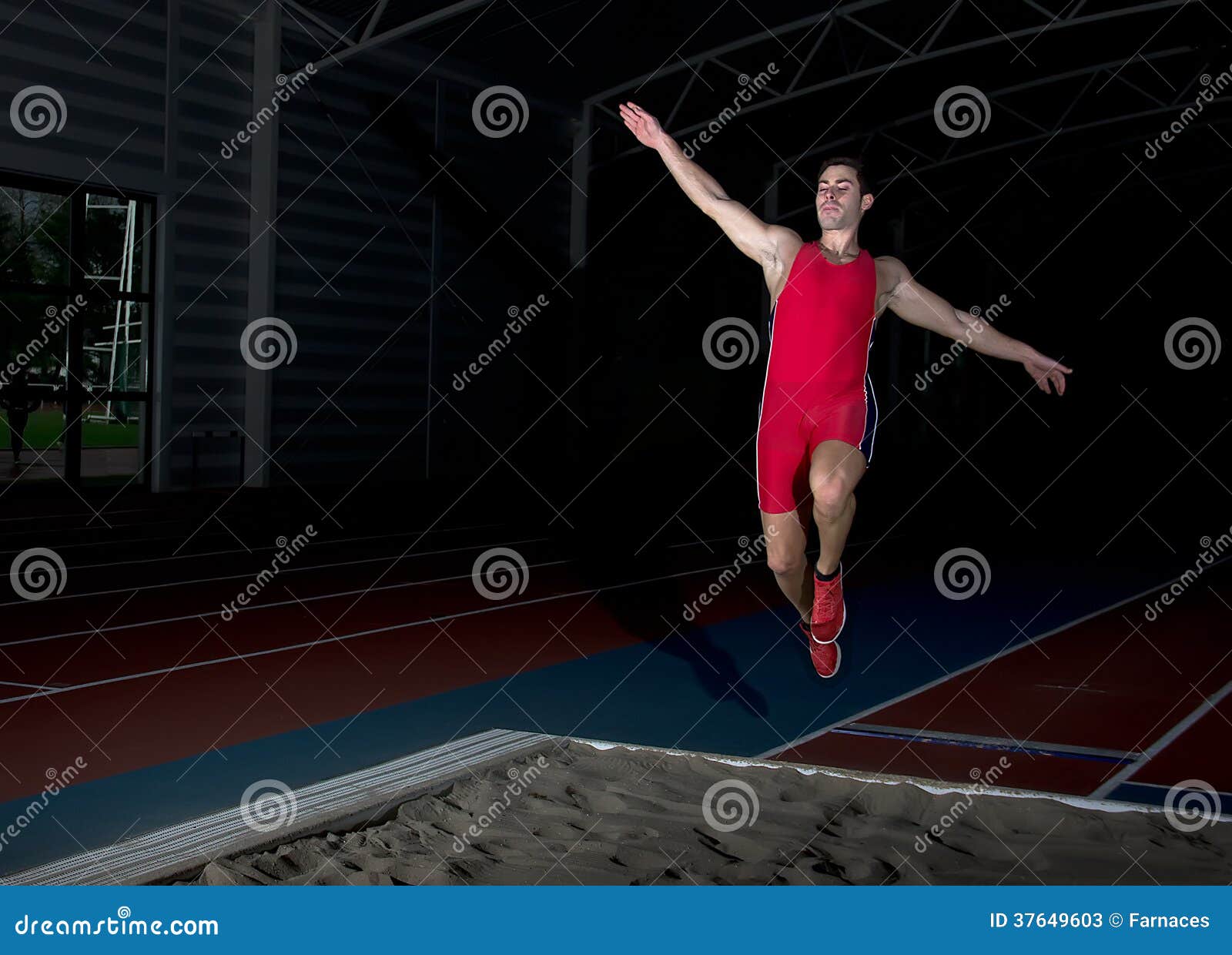 Long jump athlete stock image. Image of athletic, white - 37649603
