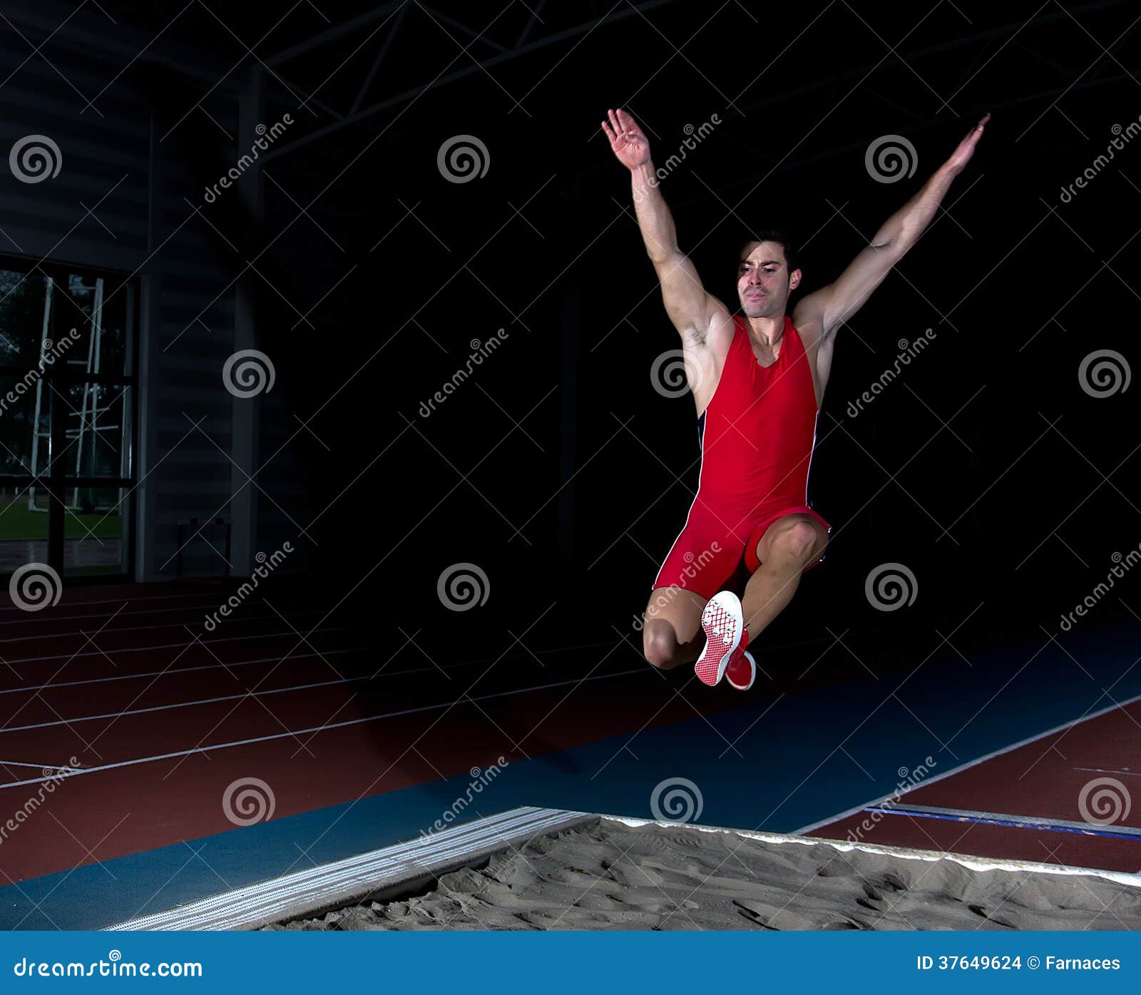 Long jump athlete stock photo. Image of sports, speed - 37649624
