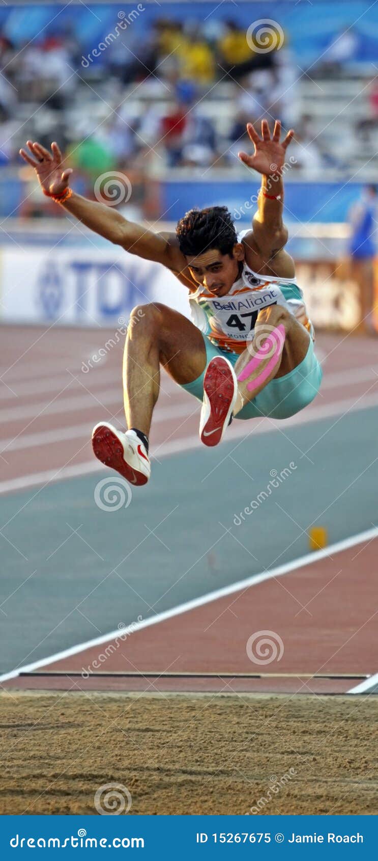 Long jump india sharma editorial image. Image of associations - 15267675