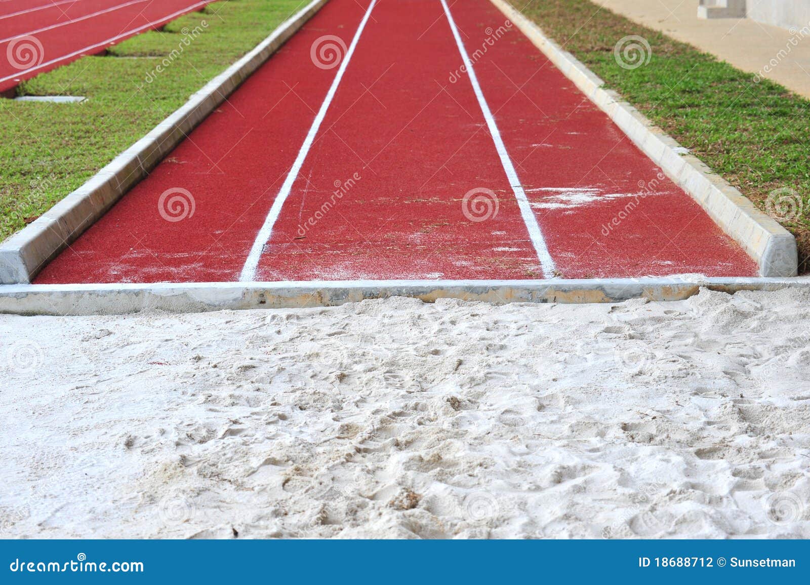 Long Jump Pit stock photo. Image of sand, outdoor, abstract - 18688712