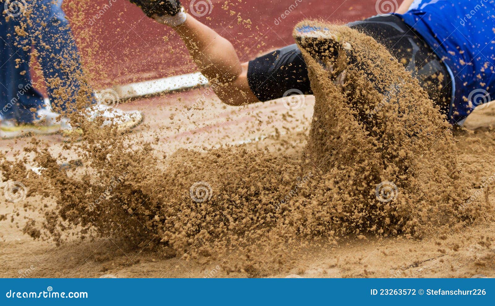 Long Jump in Track and Field Stock Photo - Image of human, contest ...