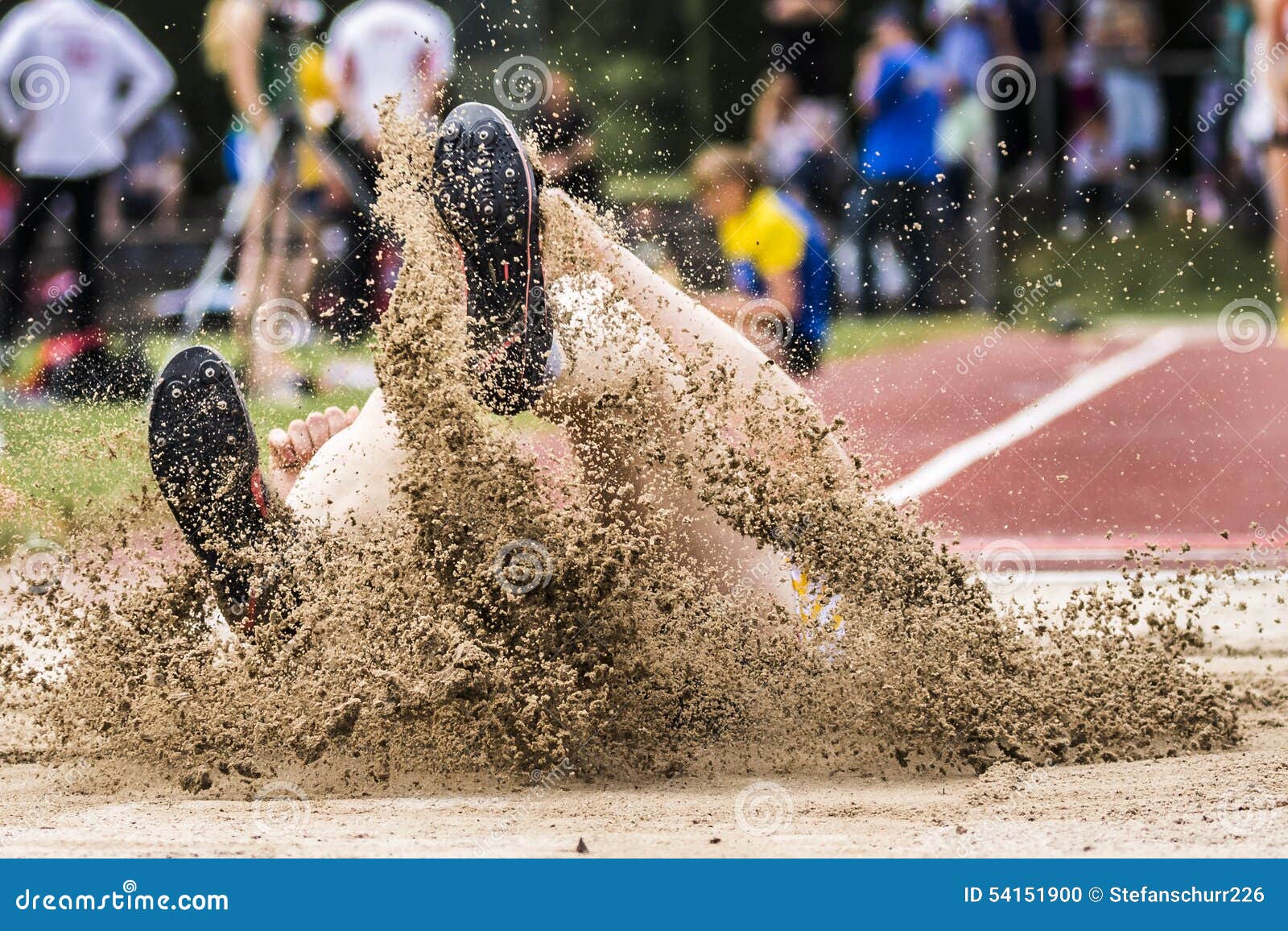 Long jump stock photo. Image of sports, active, sand - 54151900