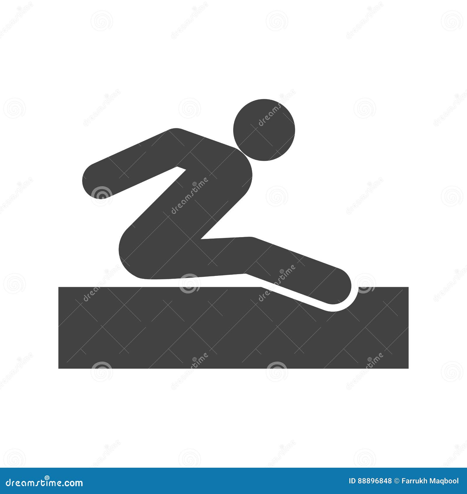 Long Jump stock vector. Illustration of champion, concept - 88896848