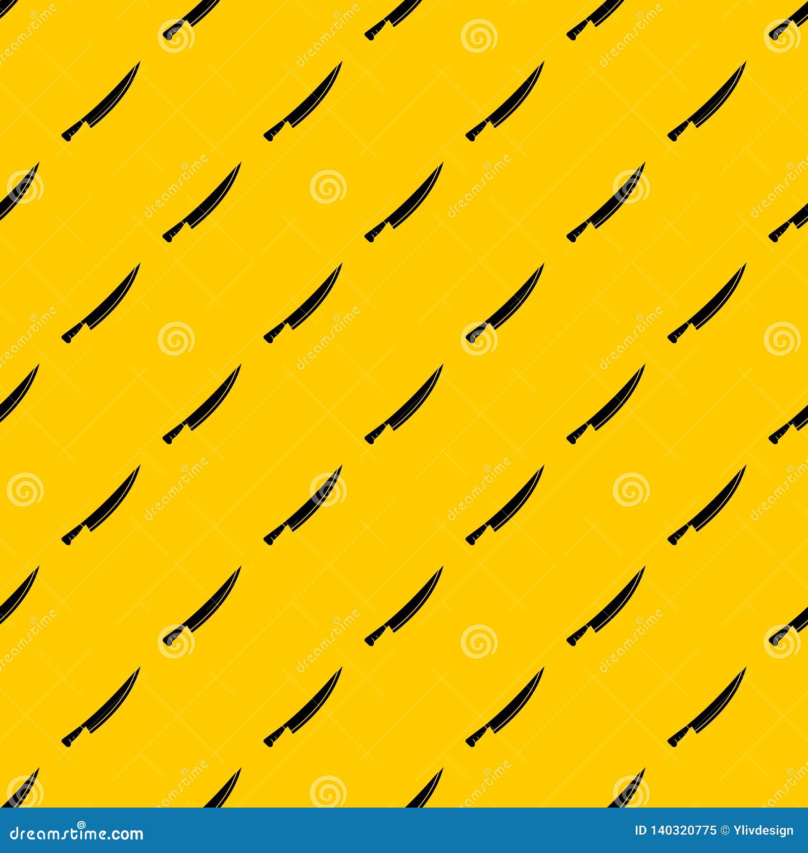 Long knife pattern vector stock vector. Illustration of background ...