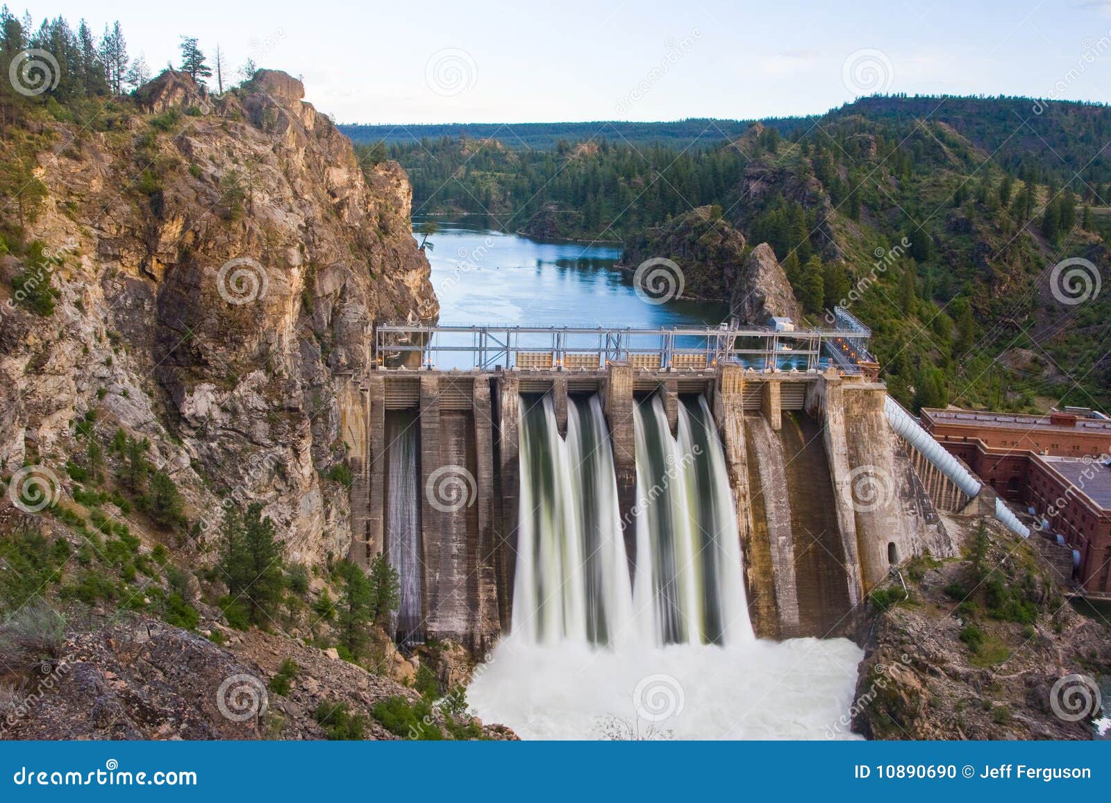Long Lake Dam stock photo. Image of hydroelectricity - 10890690