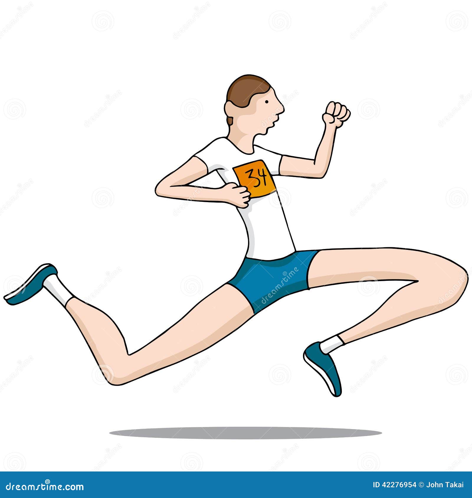 Long Legged Runner stock vector. Illustration of legs - 42276954