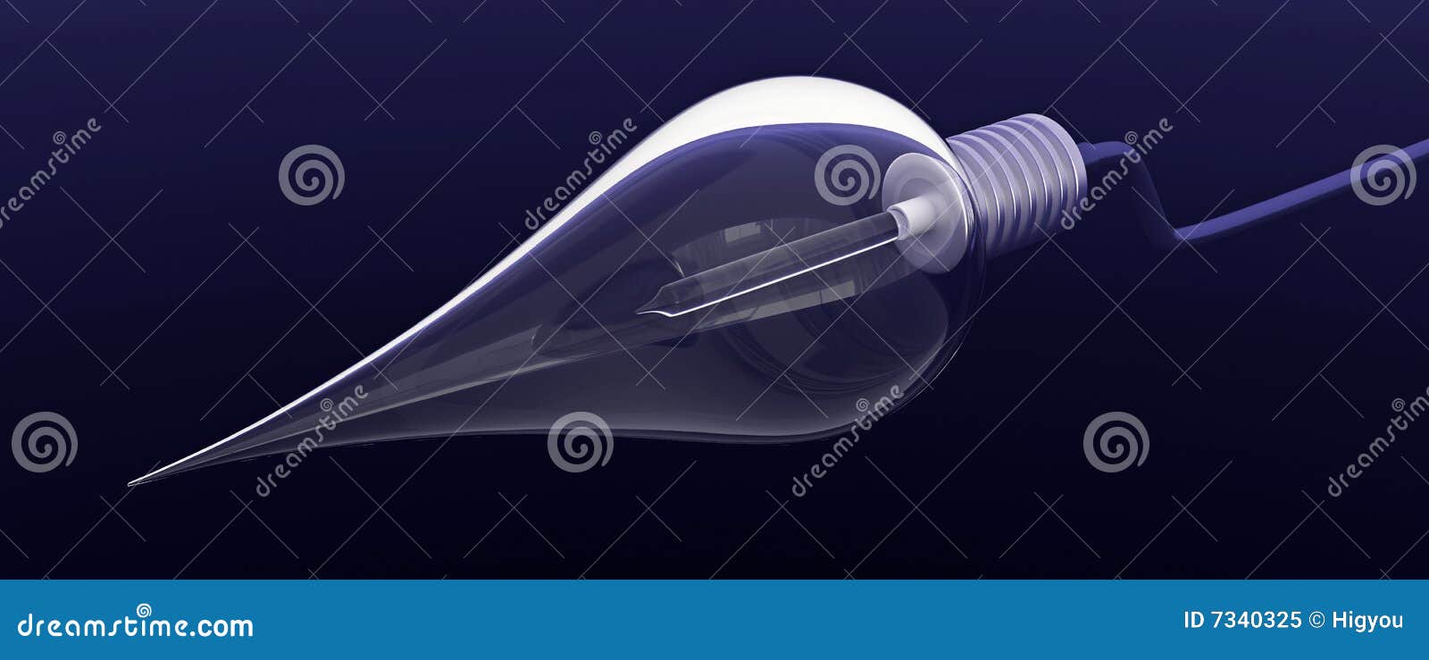 Long Light Bulb stock illustration. Illustration of clear - 7340325