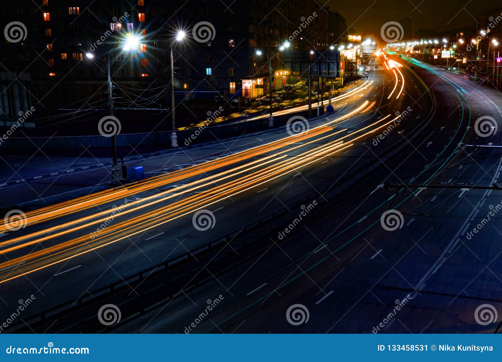 Lines On The Road Pedestrian Pathway Road Marking Straight Lines. Stock ...
