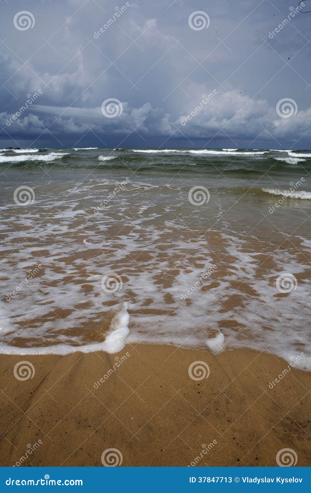 Long Line from White Wave on Yellow Tropic Ocean Beach Stock Image ...