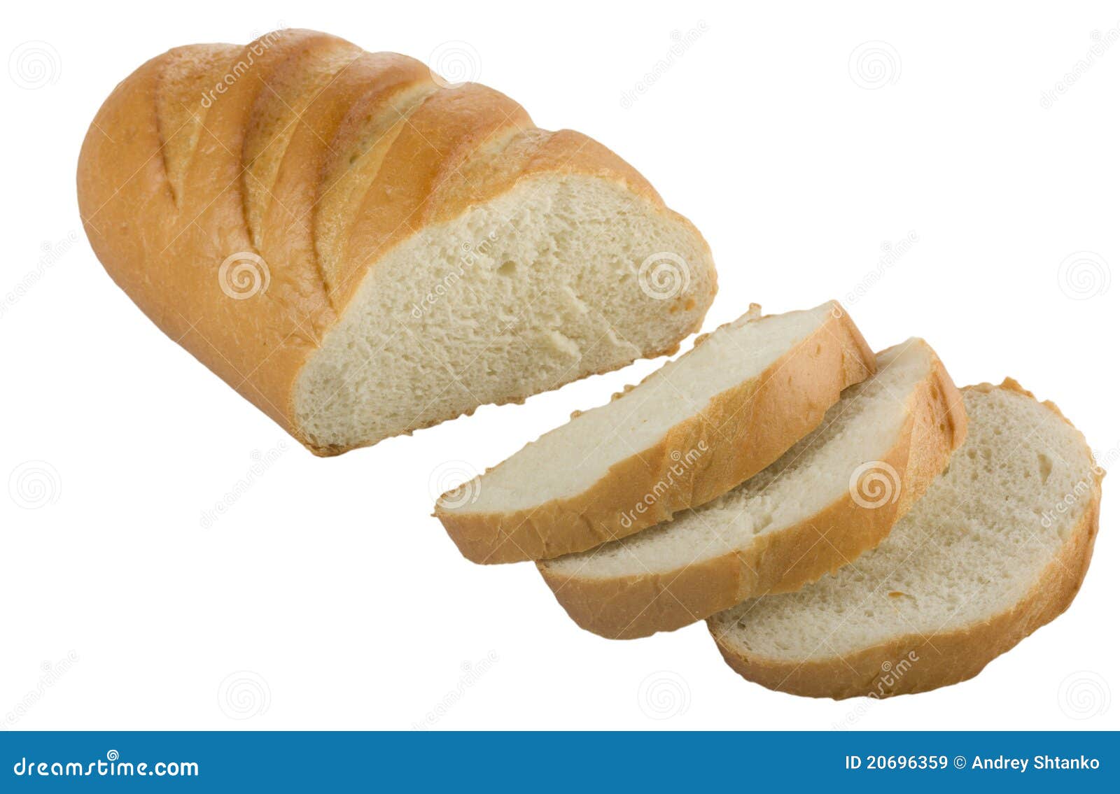 Long Loaf Sliced Bread Royalty Free Stock Images - Image: 20696359