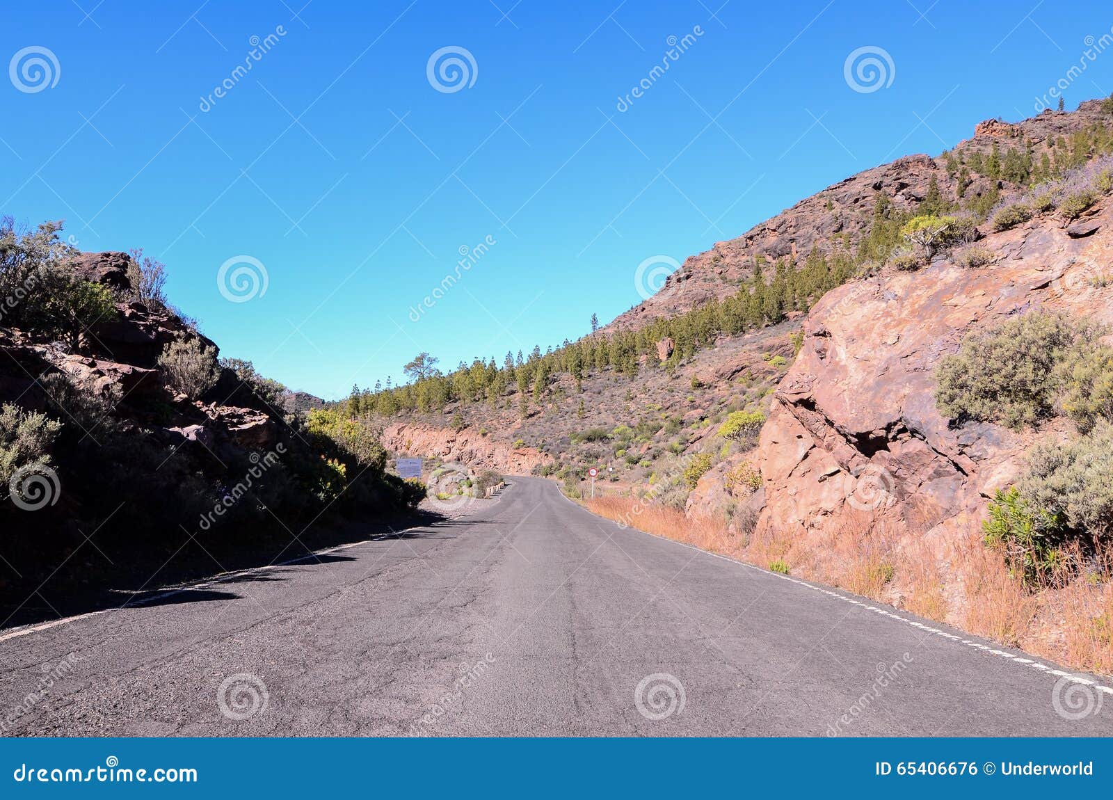 Long Lonely Road stock photo. Image of gran, drive, long - 65406676