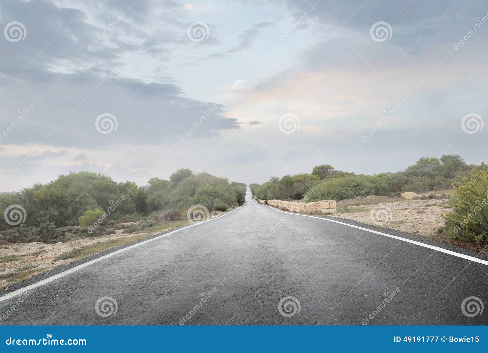 Long long road stock image. Image of horizon, long, landscape - 49191777