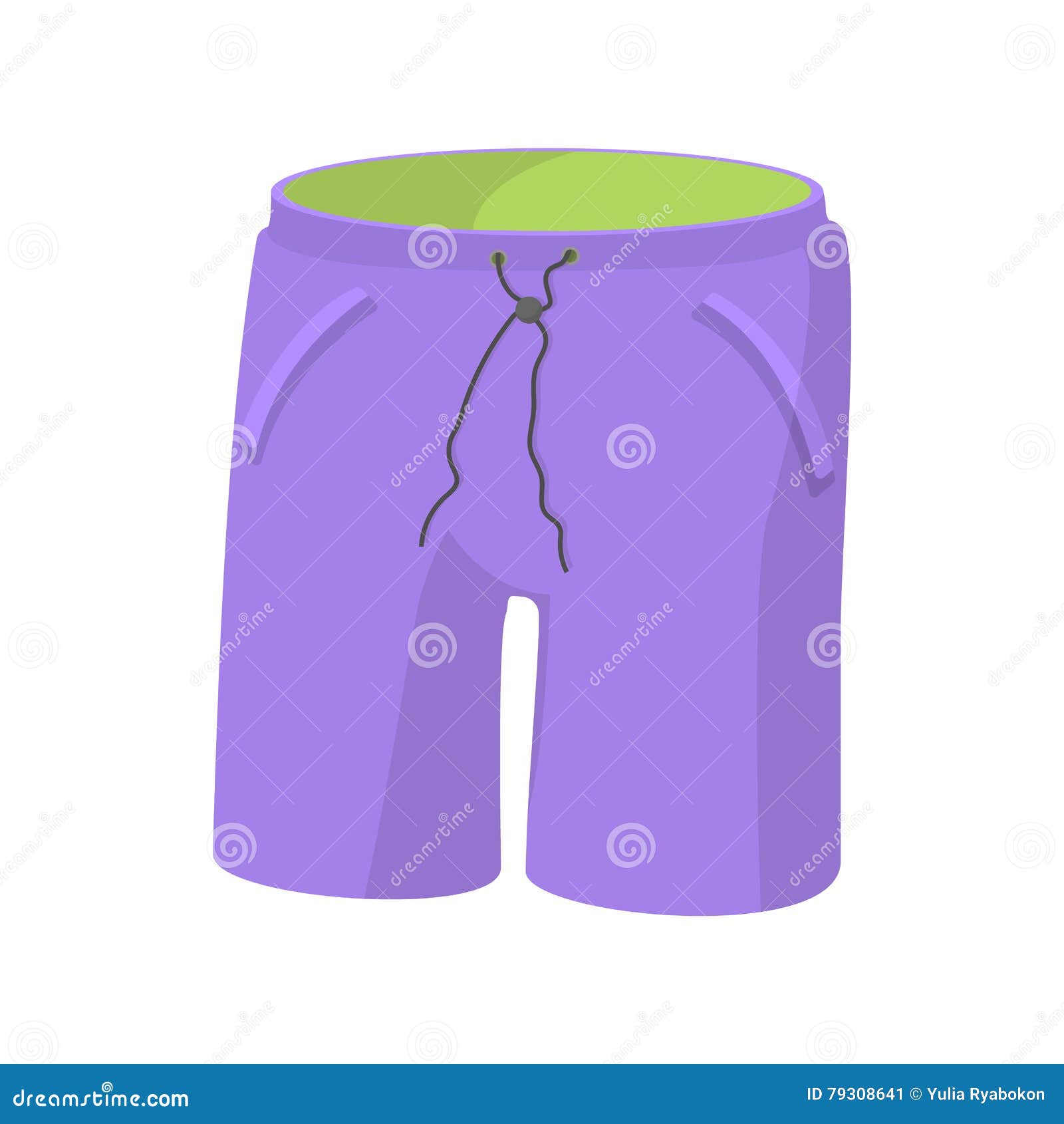 Long Men Shorts Icon, Cartoon Style Stock Vector - Illustration of ...