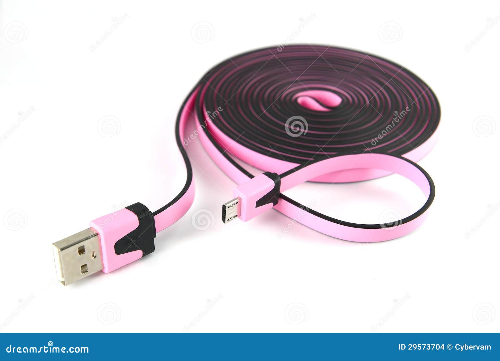 Long Micro USB Cable stock photo. Image of information - 29573704