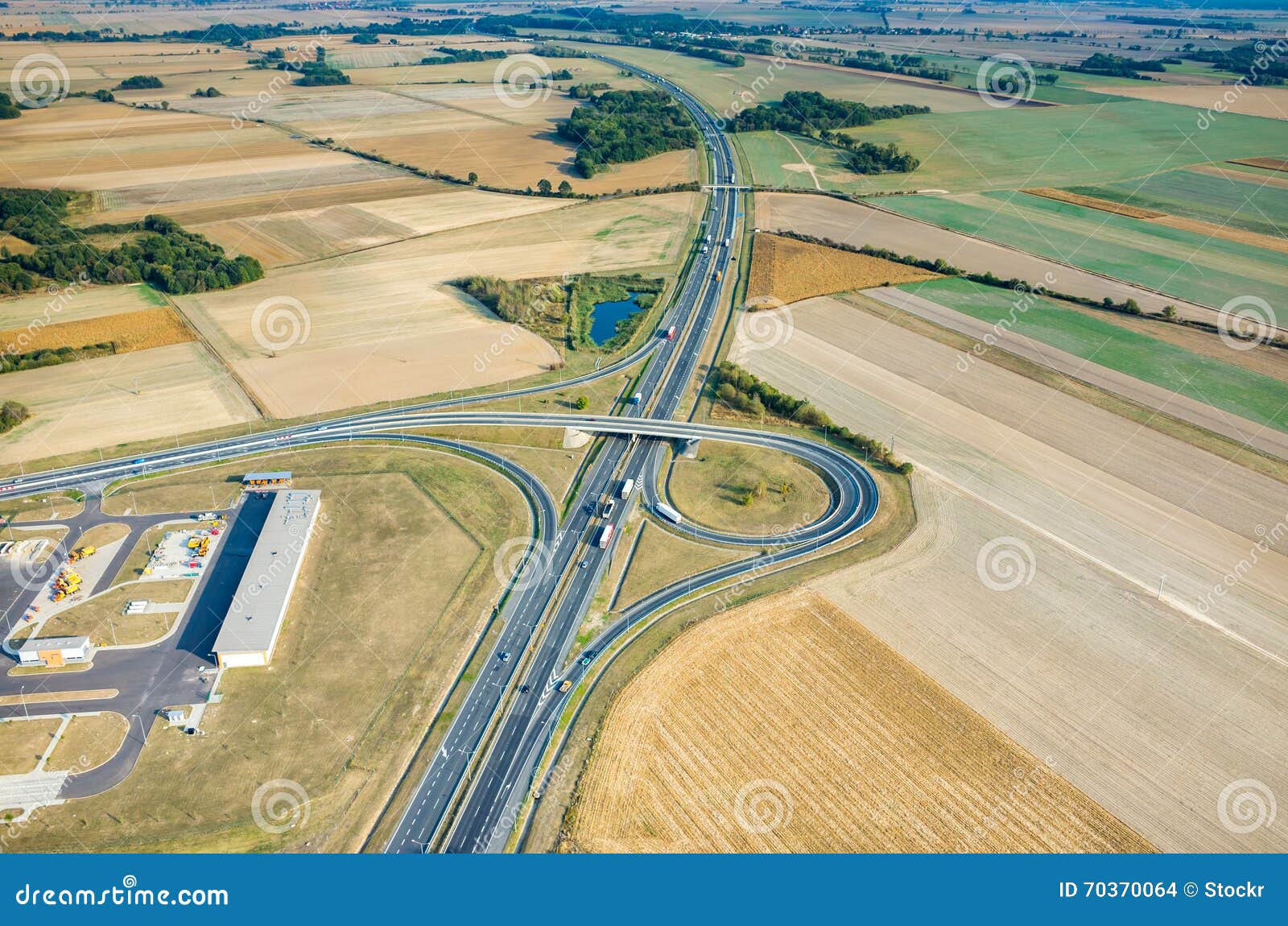 Long modern highway stock photo. Image of land, travel - 70370064