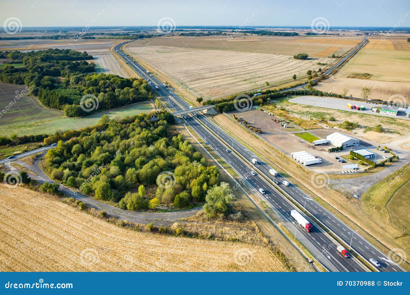 Long modern highway stock photo. Image of road, land - 70370988