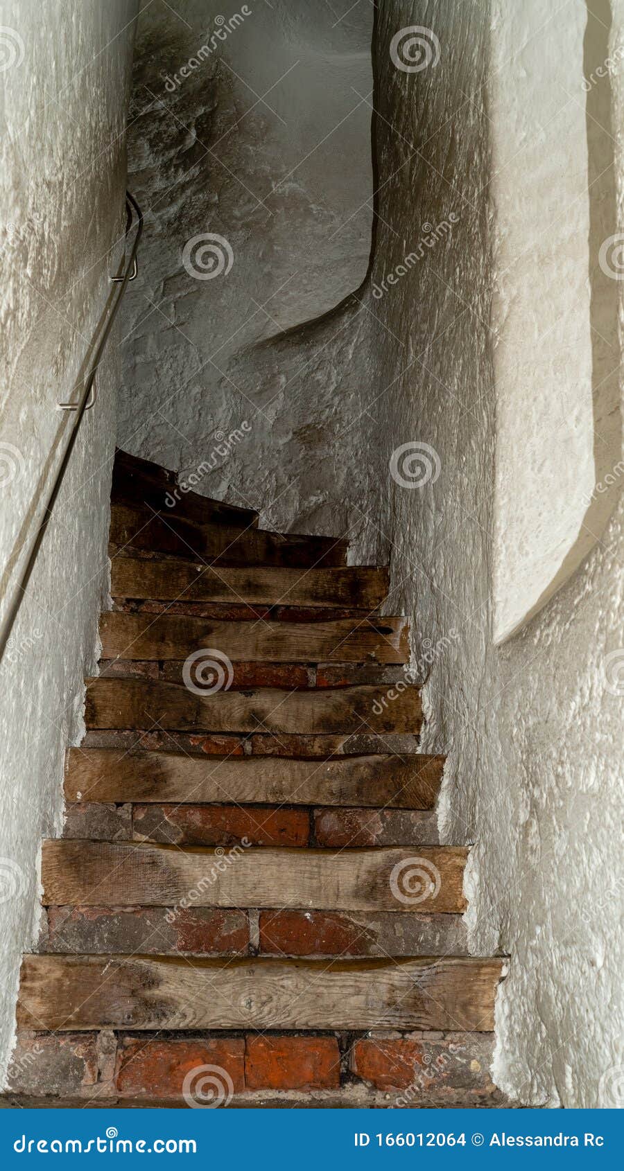 Long and Narrow Strais in Old Tower in Germany Stock Photo - Image of ...