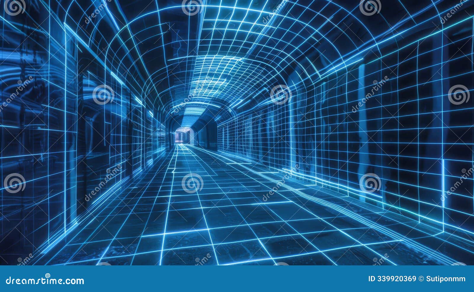 Two Matrix Walls With Numbers 0 And 1 Computer World Of Digital Code ...