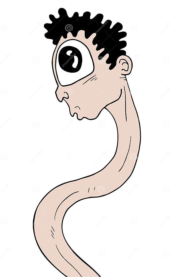 Long neck character stock vector. Illustration of face - 58318583