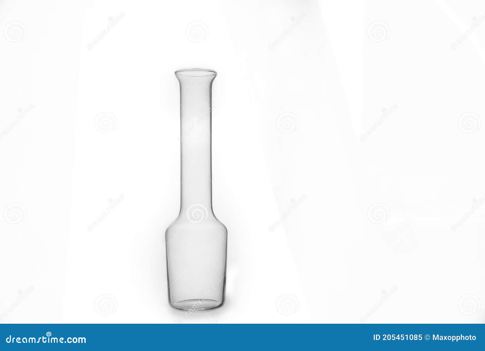 Long Neck Glass on a White Background Stock Image - Image of bottle ...