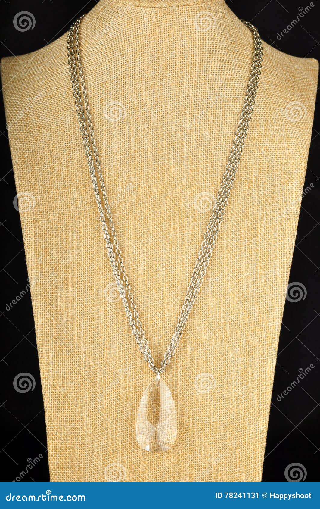 LONG NECKLACE stock image. Image of luxury, chain, attractive - 78241131