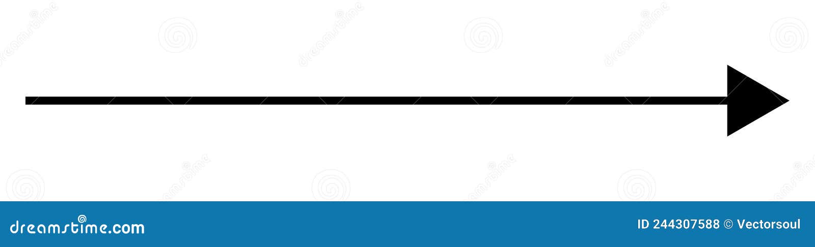 Long, Oblong Right Arrow, Cursor, Pointer Element, Shape Vector Graphic ...