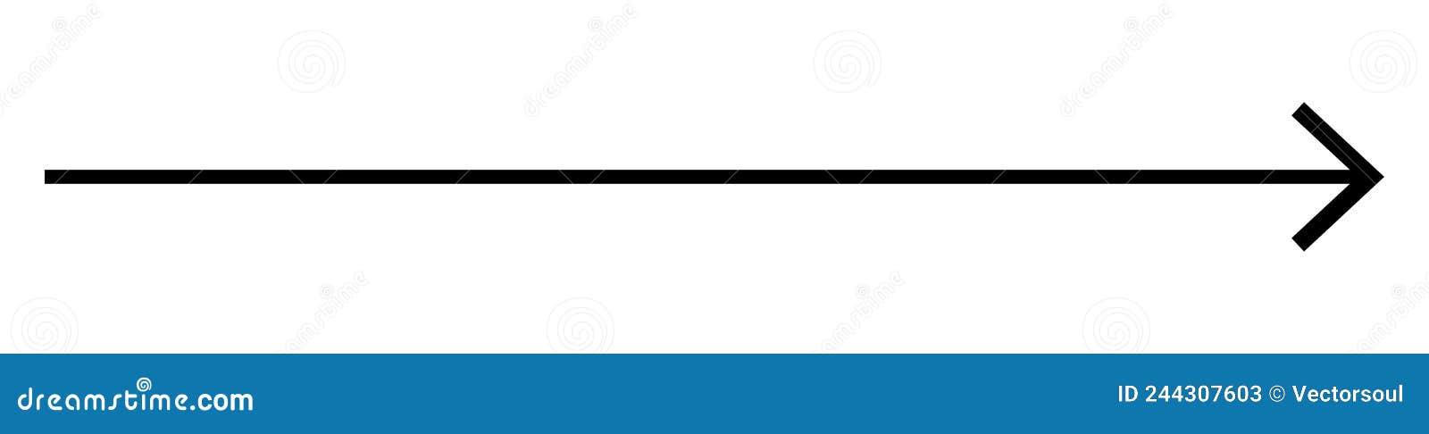 Long, Oblong Right Arrow, Cursor, Pointer Element, Shape Vector Graphic ...