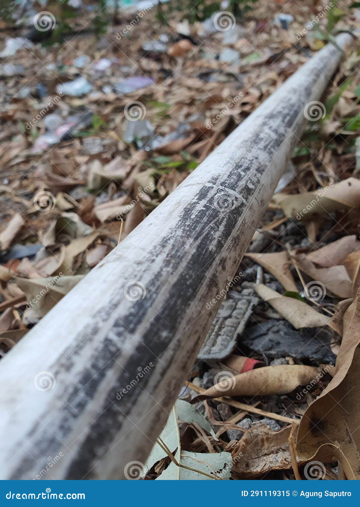 The Long Old Water Pipe stock image. Image of long, dried - 291119315