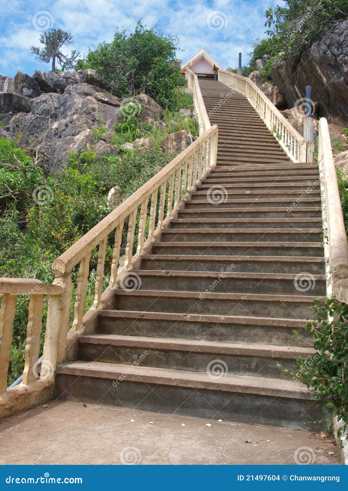 Long outdoor cement steps stock photo. Image of mountain - 21497604