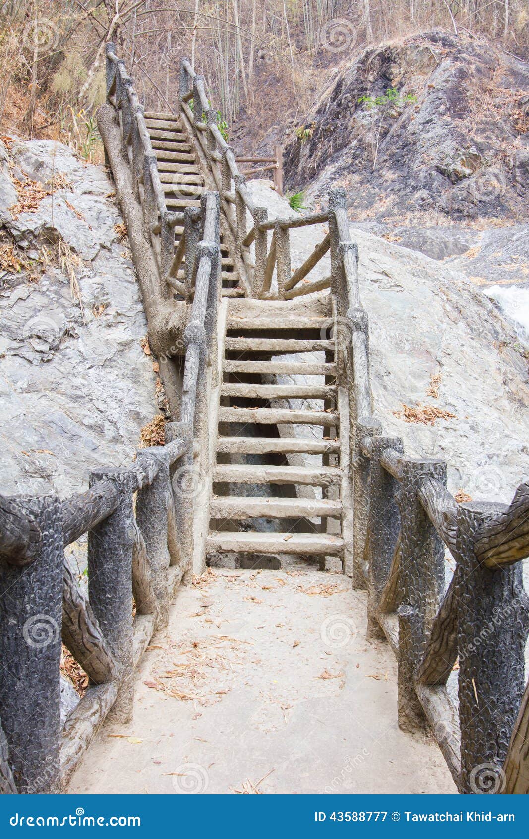 Long outdoor cement steps stock image. Image of step - 43588777