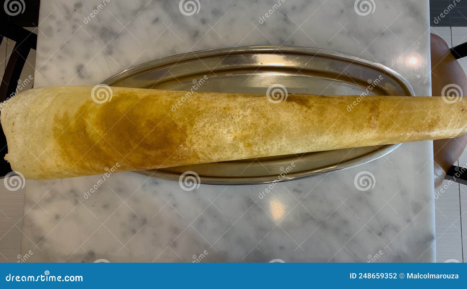 Long paper masala dosa stock photo. Image of delicious - 248659352