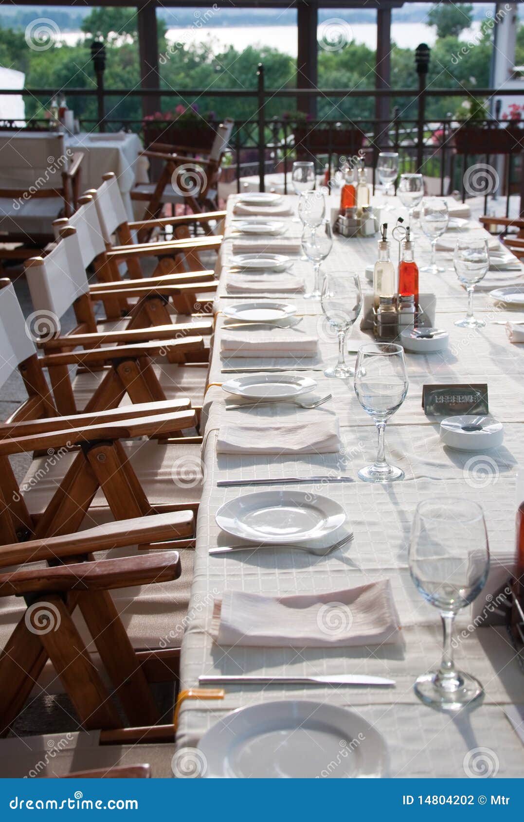 Long party table outdoor stock photo. Image of bright - 14804202