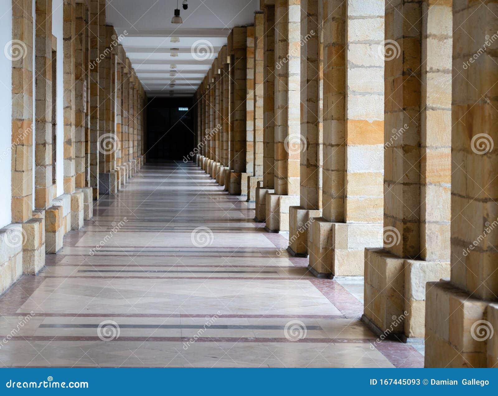 Long Pass through Many Columns, Effect of Infinity. Architectural ...
