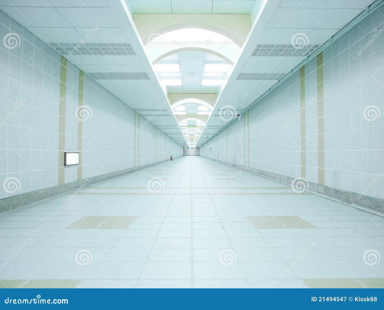 Long passageway stock image. Image of modern, city, abstract - 21494547