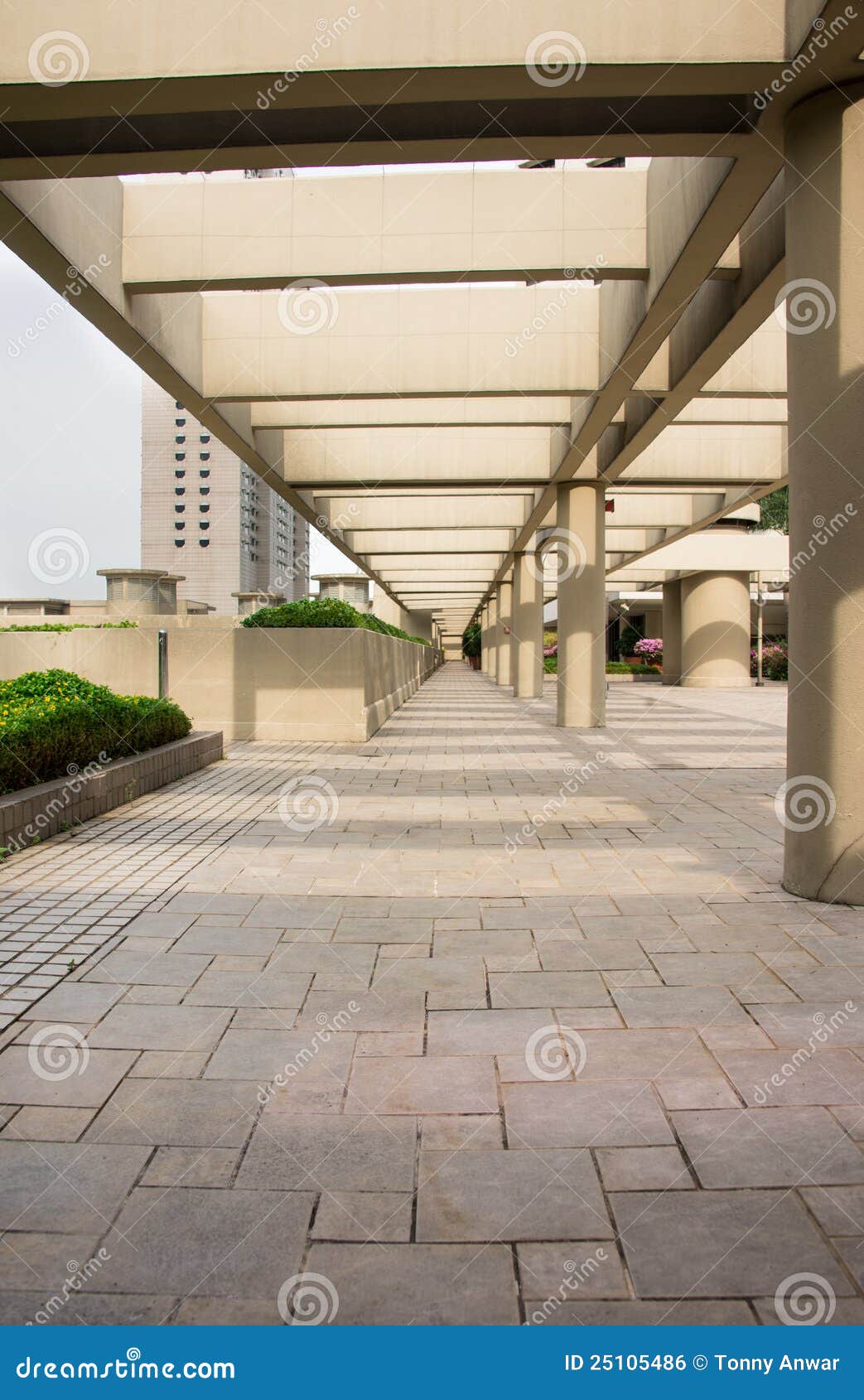 Long Pathway stock photo. Image of building, exterior - 25105486