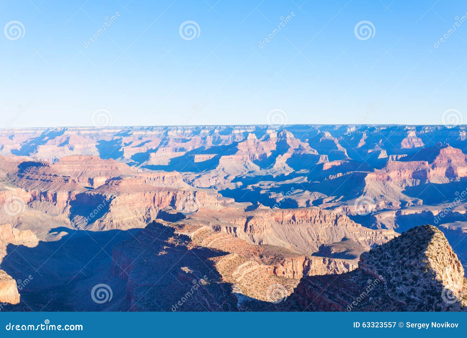Long Perspective Photo of the Grand Canyon Stock Image - Image of ...