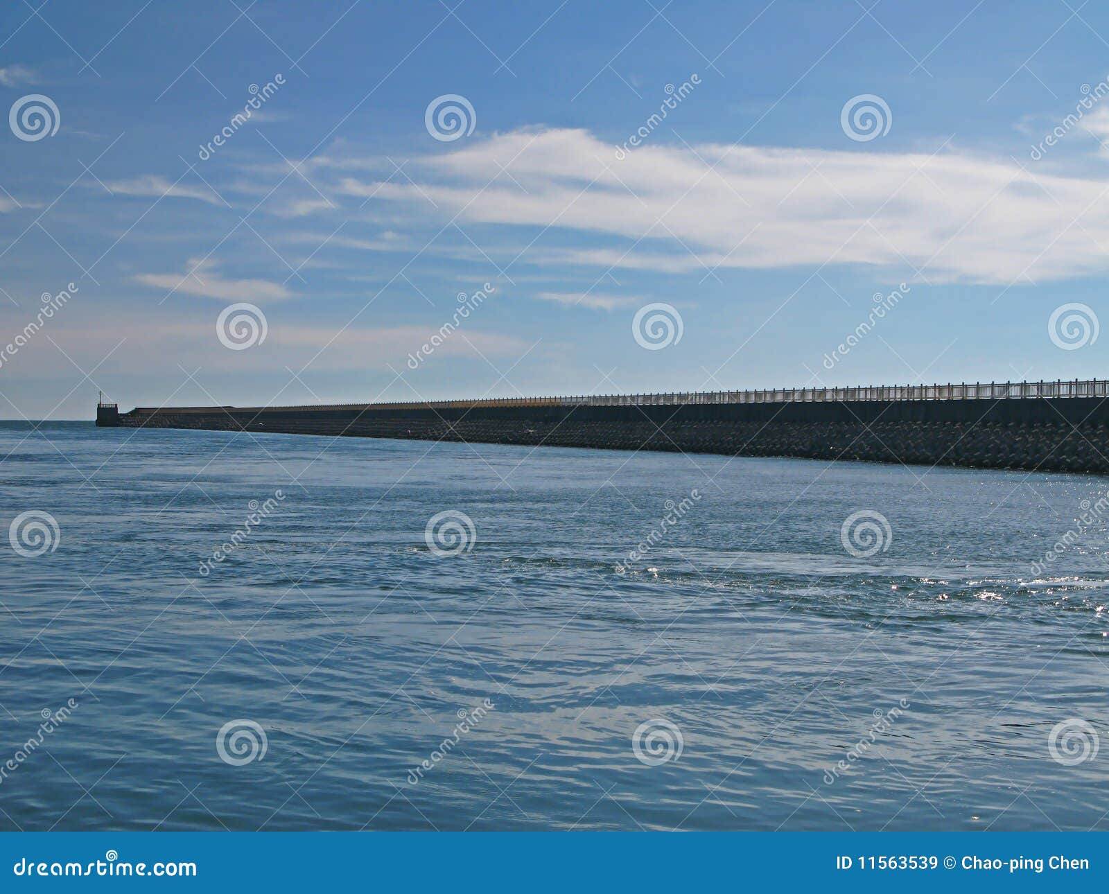 A long pier stock image. Image of nature, wave, calm - 11563539