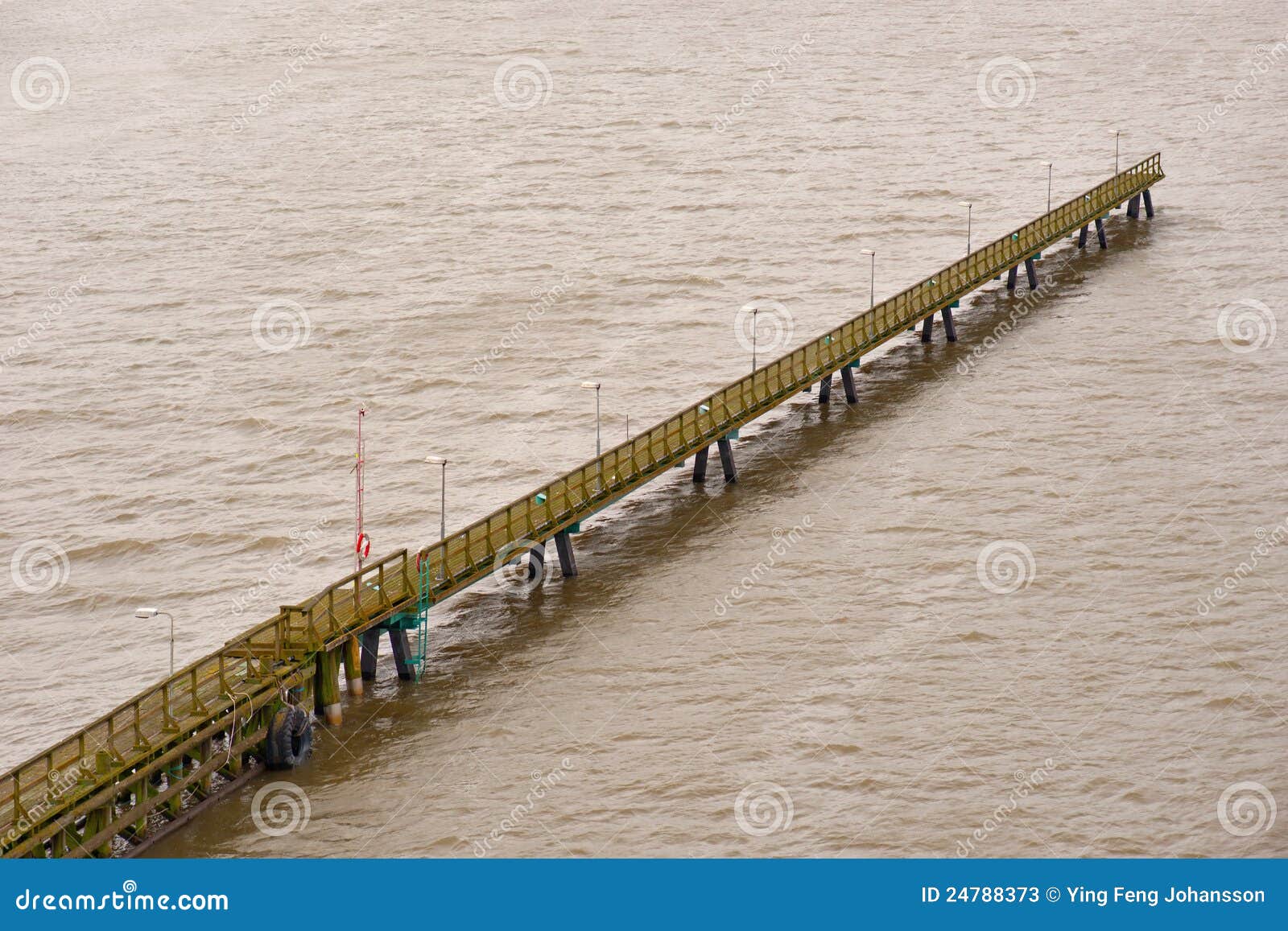 Long pier stock image. Image of bridge, rural, pier, lake - 24788373