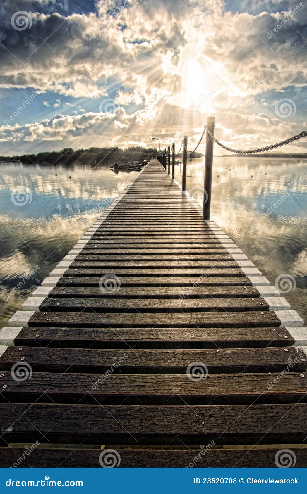 Long pier into water stock photo. Image of yamba, jetty - 23520708