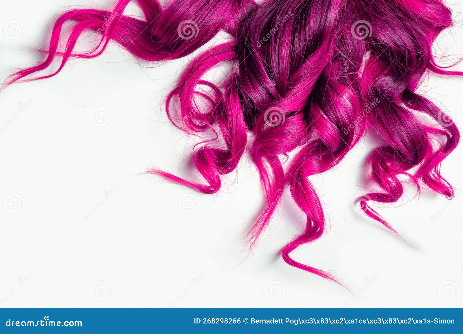 Pink Curly Roses And Small Vibrant Pink Roses On The Wooden Boar ...