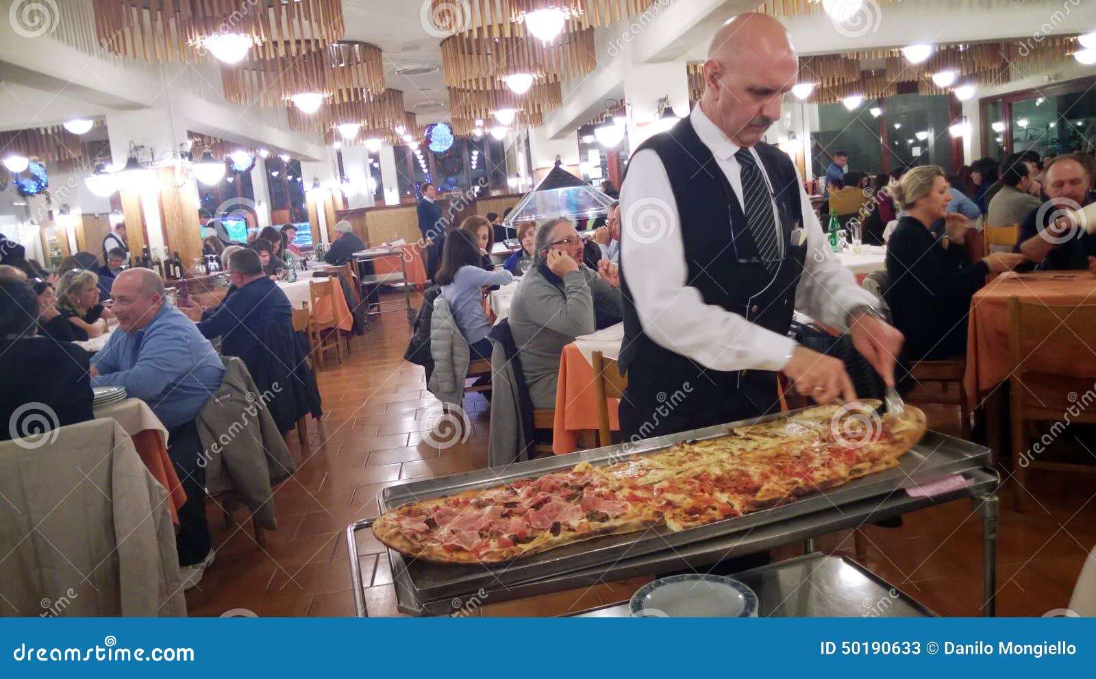 Long pizza editorial stock photo. Image of sorrento, travel - 50190633