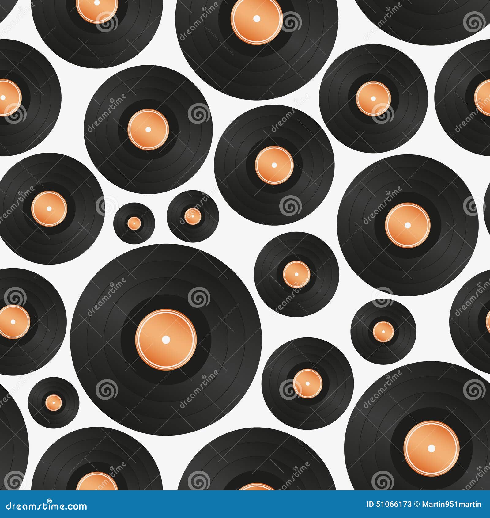 Long Play LP Audio Music Media Symbol Seamless Pattern Stock Vector ...