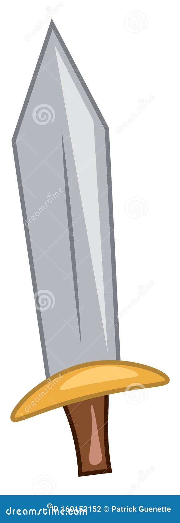 A Long Pointed Sword Vector or Color Illustration Stock Vector ...
