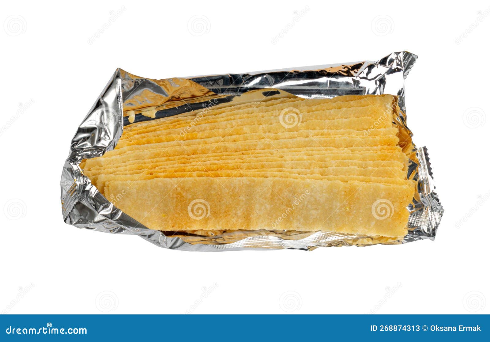 Long Potato Chips Isolated, Crispy Thin Potato Snack Pile, Rectangular ...