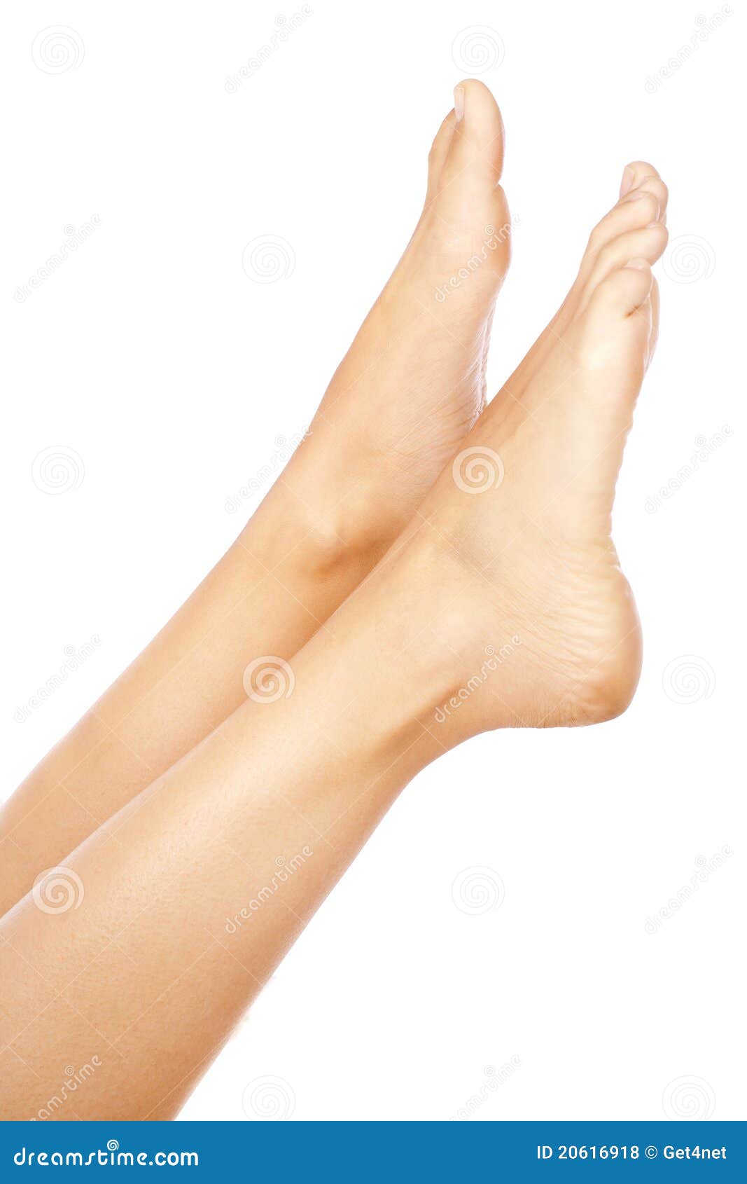 Long Pretty Woman Legs, Isolated On White Stock Image | CartoonDealer ...