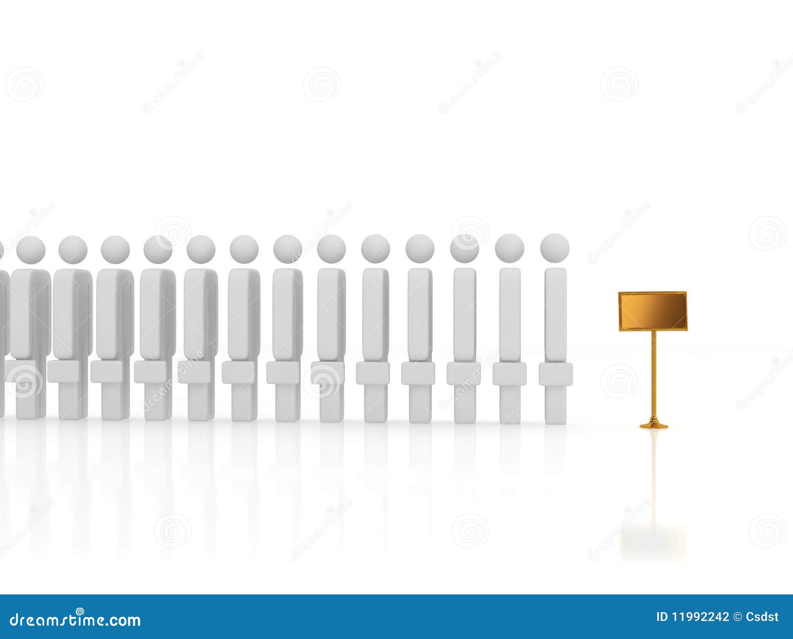 Long Queue Vector Illustration. People Crowd With Kid, Elder, Family ...